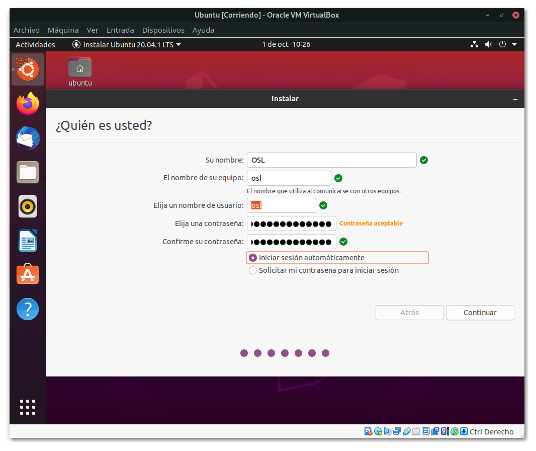 Como instalar Ubuntu en VirtualBox | Oficina de Software Libre