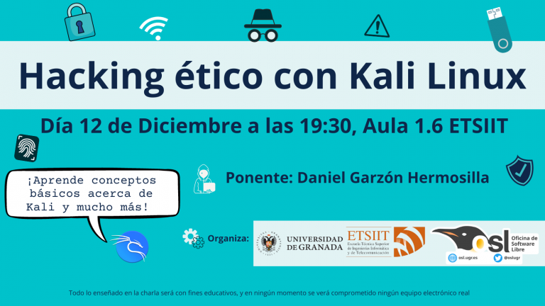Charla: Hacking ético con Kali Linux | Oficina de Software Libre
